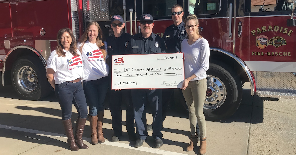 $25,000 Grant to IAFF Disaster Relief Fund for Camp Fire Firefighters