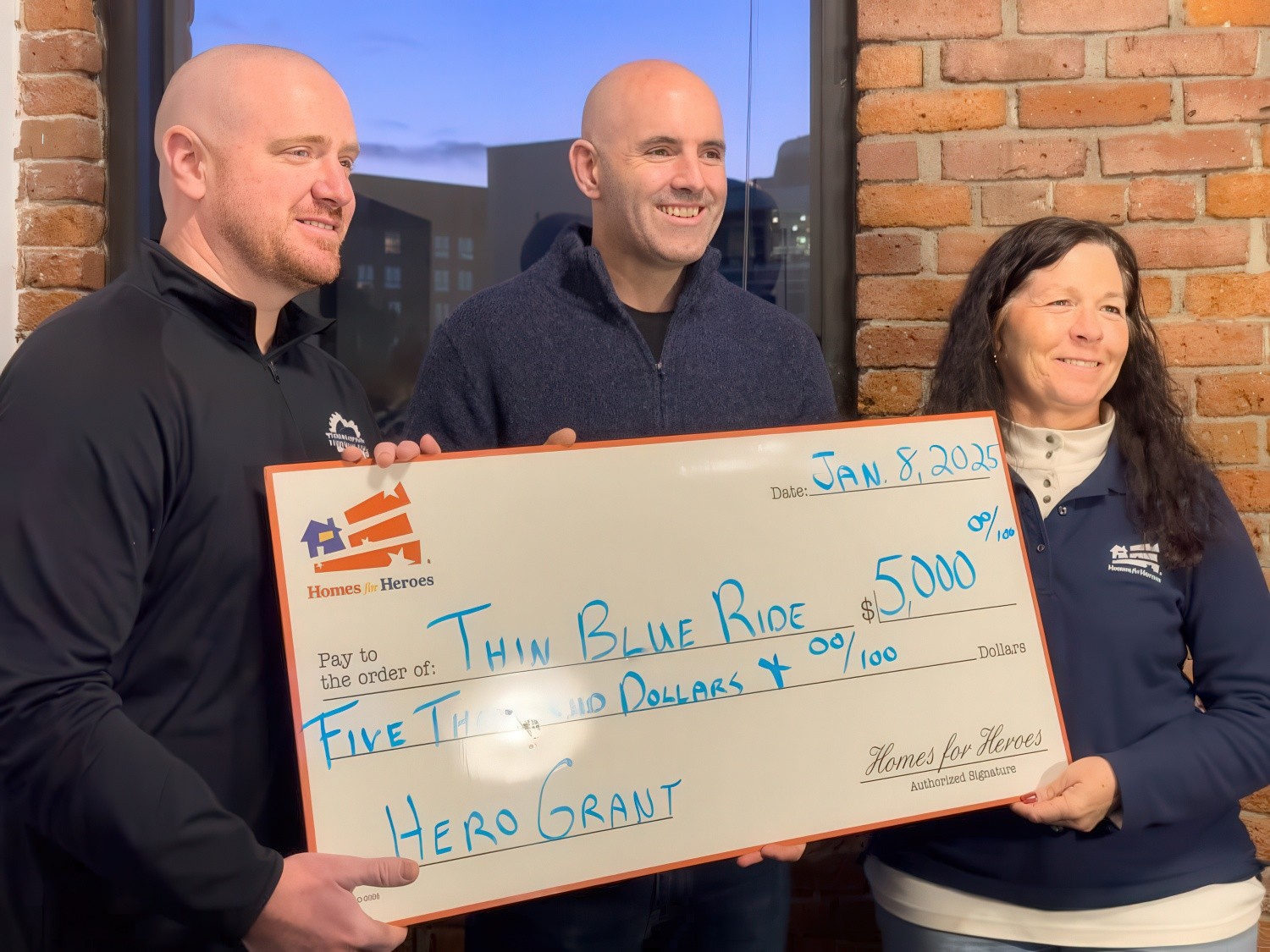 Thin Blue Ride Receives $5,000 Grant to Help Heroes with Cancer