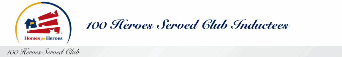 Recognizing Heroes Served Club Inductees - Homes for Heroes®
